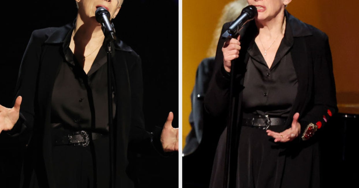 Annie Lennox Calls For A Ceasefire At The Grammys Annie Lennox Calls For A Ceasefire At The Grammys