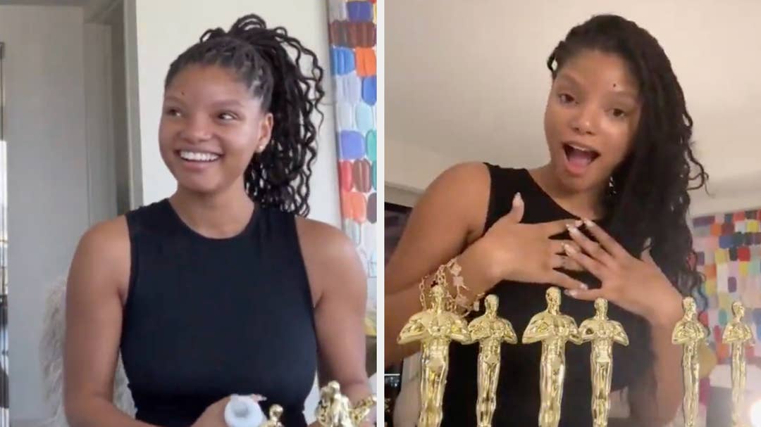 DDG Holds Awards Ceremony for Halle Bailey Alongside Newborn Son, Halo ...