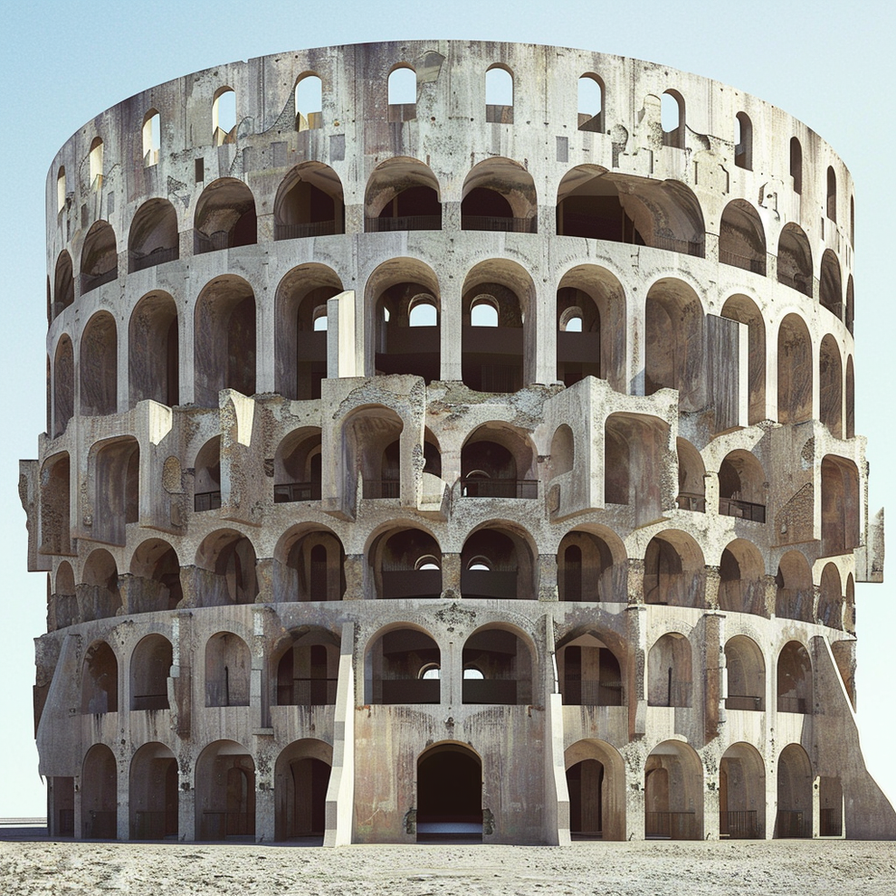 Iconic Landmarks Reconstructed in Alternate Eras