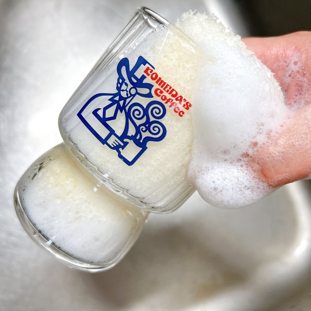 【コメダ珈琲】この昭和感がたまらないの…！1個500円の「コメダ柄グラス」お店でモーニングを食べてる気分になれて最高だよ！《購入レビュー》