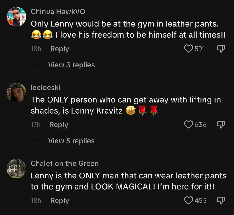 People Are Loving Lenny Kravitz's Leather Pants Gym Fit | Complex