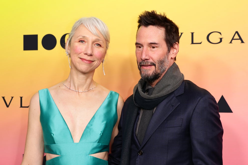 Keanu Reeves And Alexandra Grant On The Red Carpet