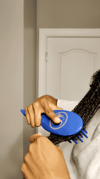 UNbrush Detangling Hair Brush Review On Curly Hair