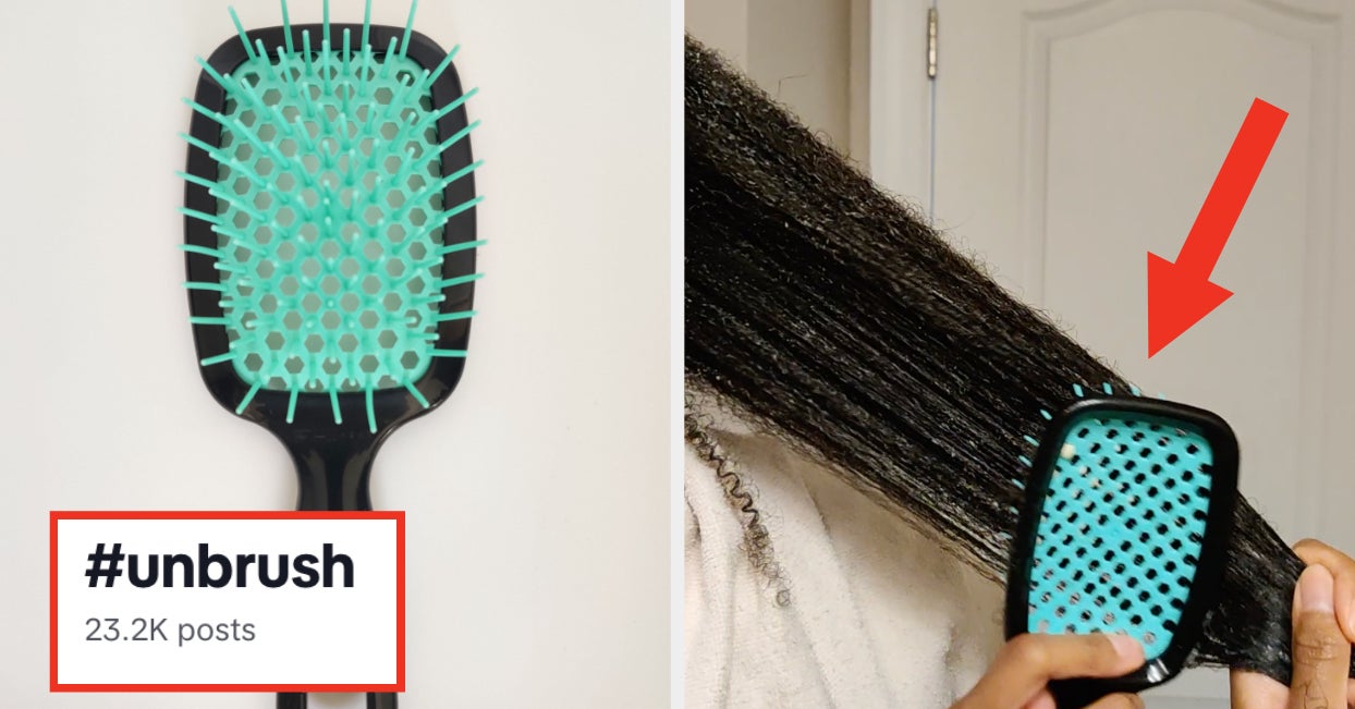 UNbrush Detangling Hair Brush Review On Curly Hair