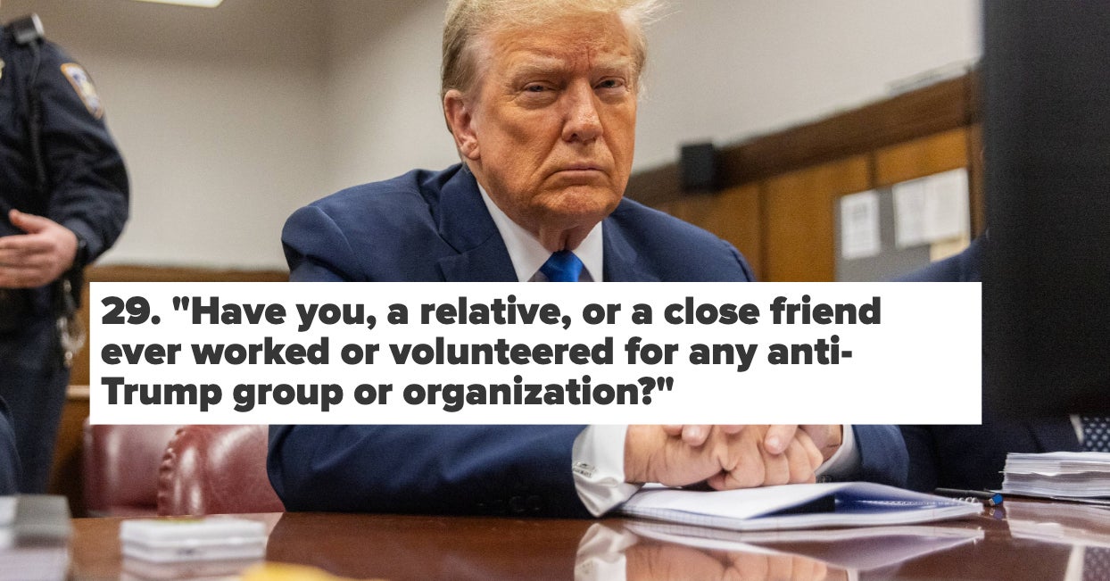 Trump Prospective Jurors Quiz And Questionairre