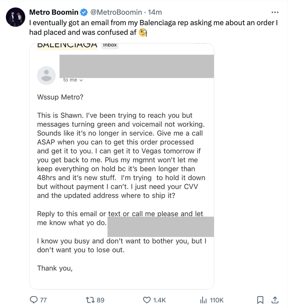 Metro Boomin Reveals 'Corny Ass Tweets' Came From Hacker: 'What I Look ...