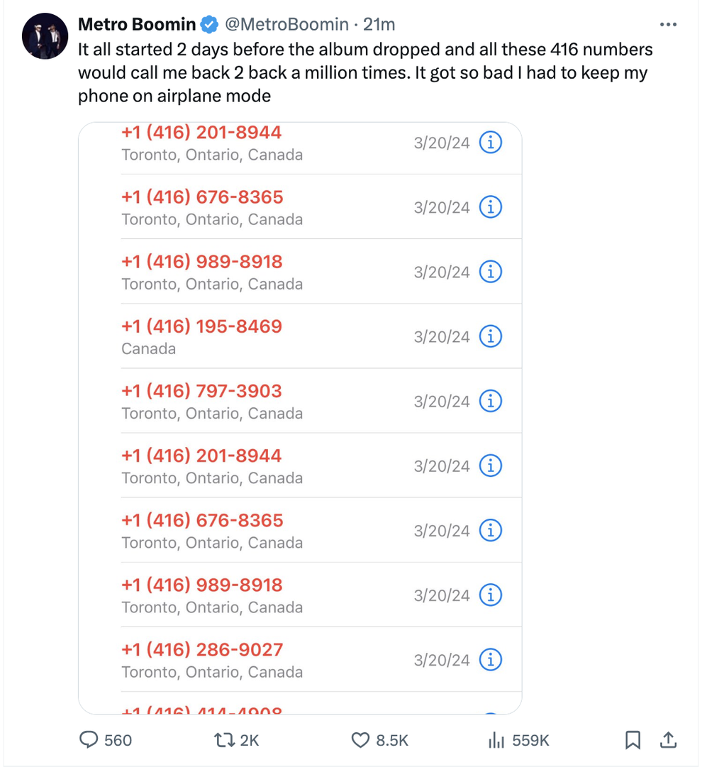 Metro Boomin Reveals 'Corny Ass Tweets' Came From Hacker: 'What I Look ...