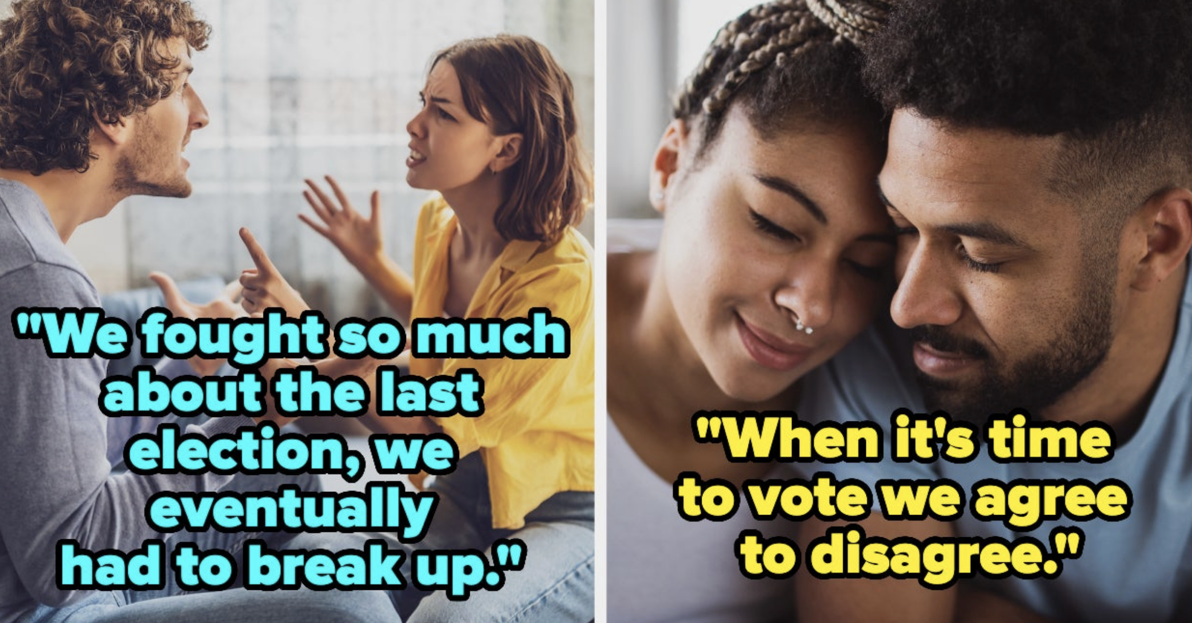 People Who Vote Differently Than Partners Share Stories