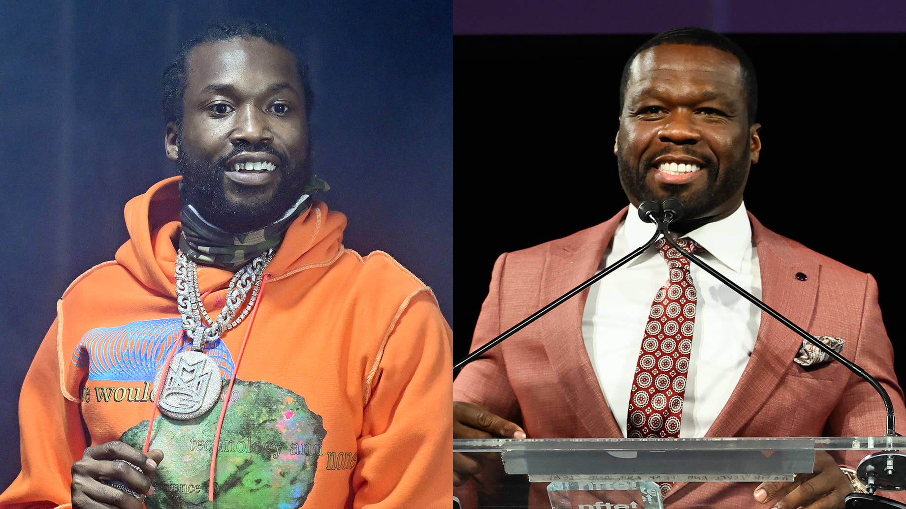 50 Cent Responds to Meek Mill Criticizing Him for Clapping Back at ...