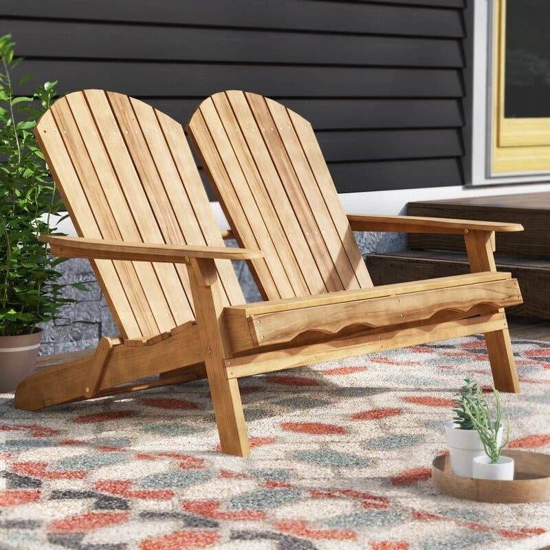 Mini Wooden Adirondack Chairs