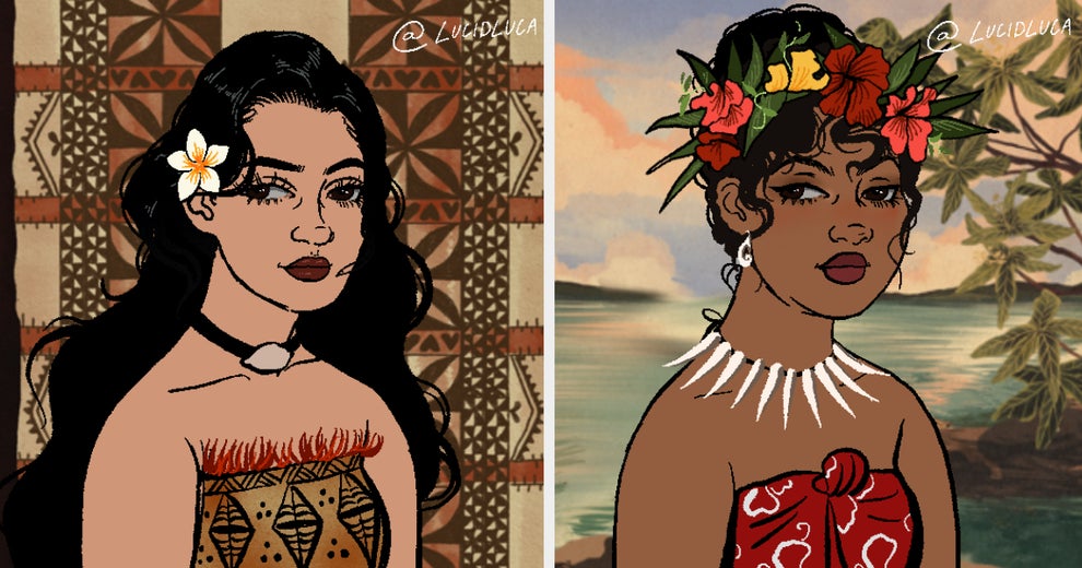 Artist Draws Pacific Islander Women As Mermaids