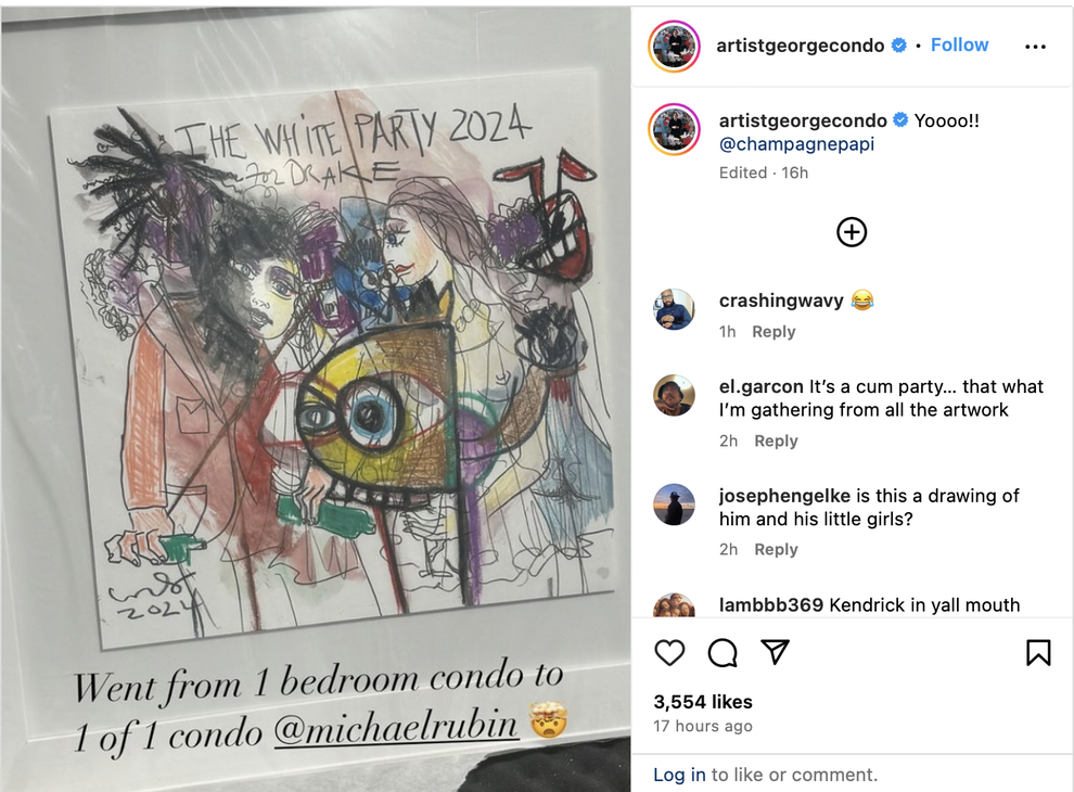 Drake Shows Off His 1-of-1 Invitation to Michael Rubin's White Party ...