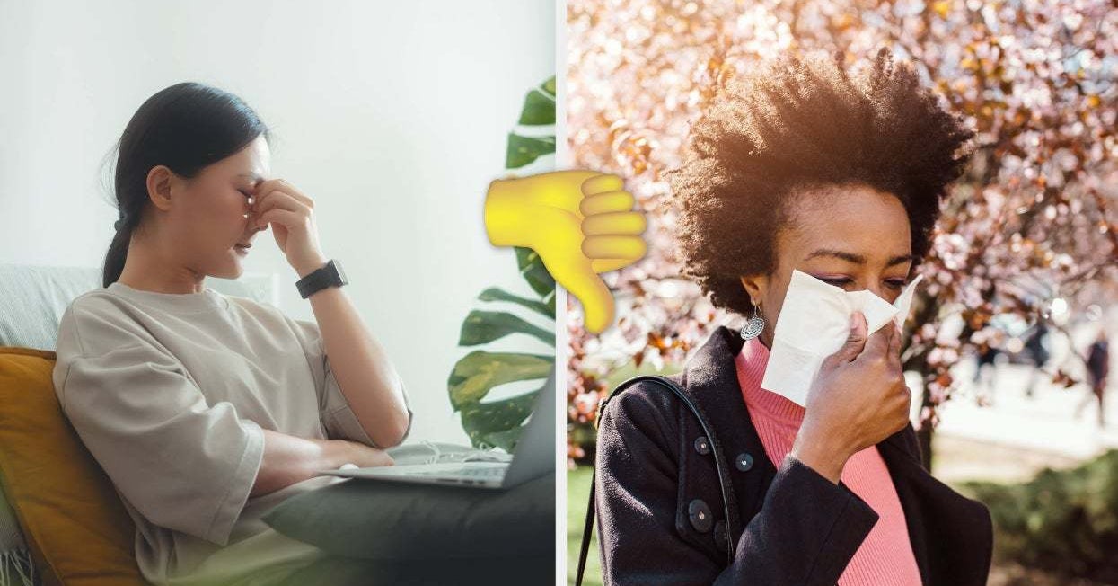14 Unexpected Signs Of Seasonal Allergies That Aren't Sneezes Or Sniffles
