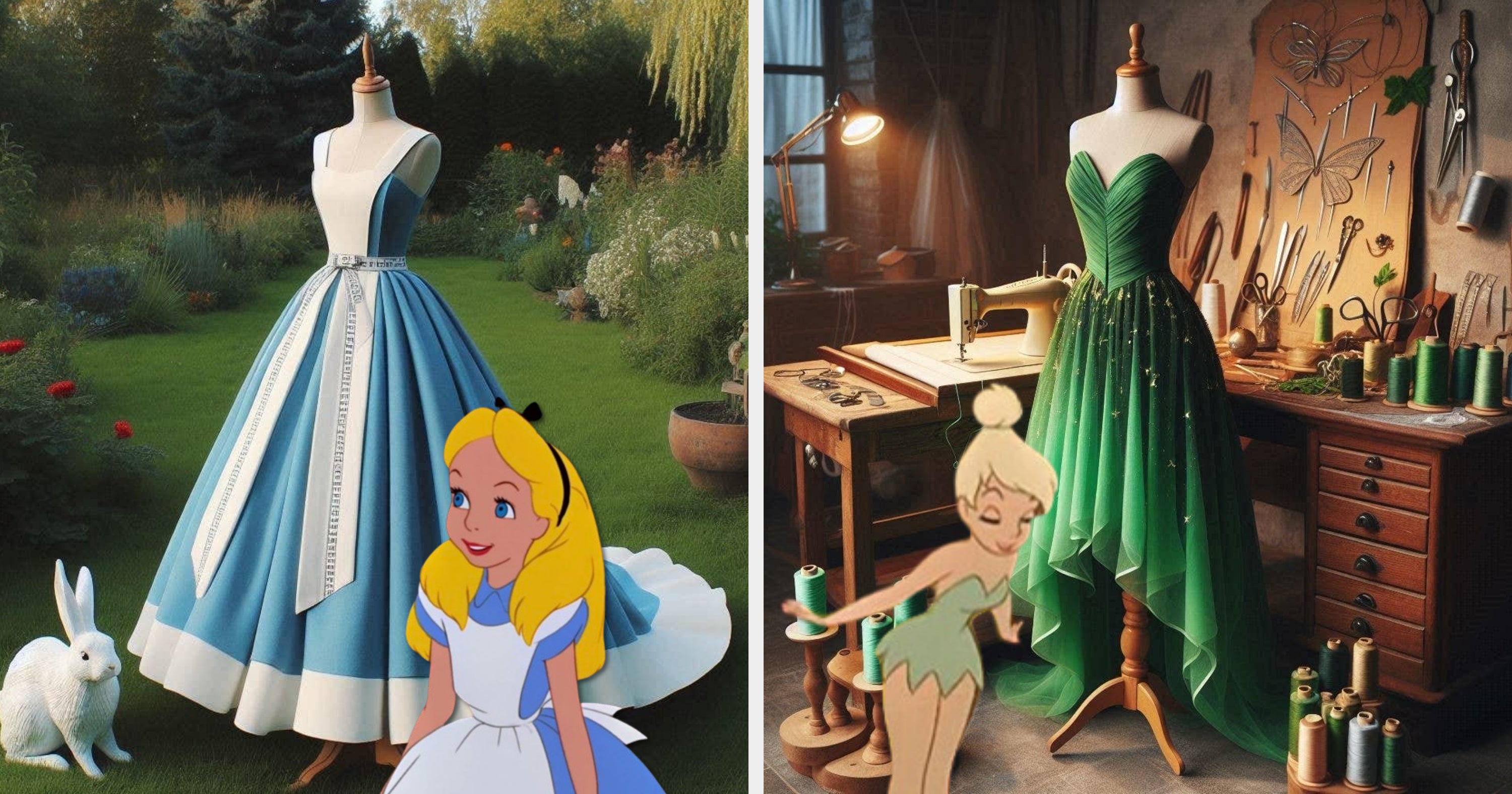 Disney Side Characters AI Dresses Post