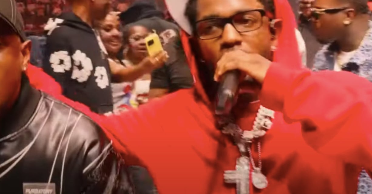 Kendrick Lamar Wears $600,000 Ben Baller Cross at Pop Out | Complex
