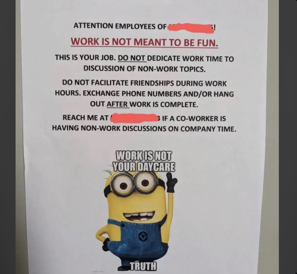 15 Ridiculous Signs Employees Spotted At Work