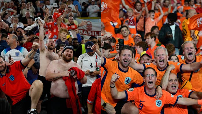 England and Netherlands Soccer Fans Get Into All-Out Brawl Before Game ...