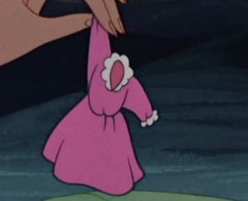 cinderella crying on bench