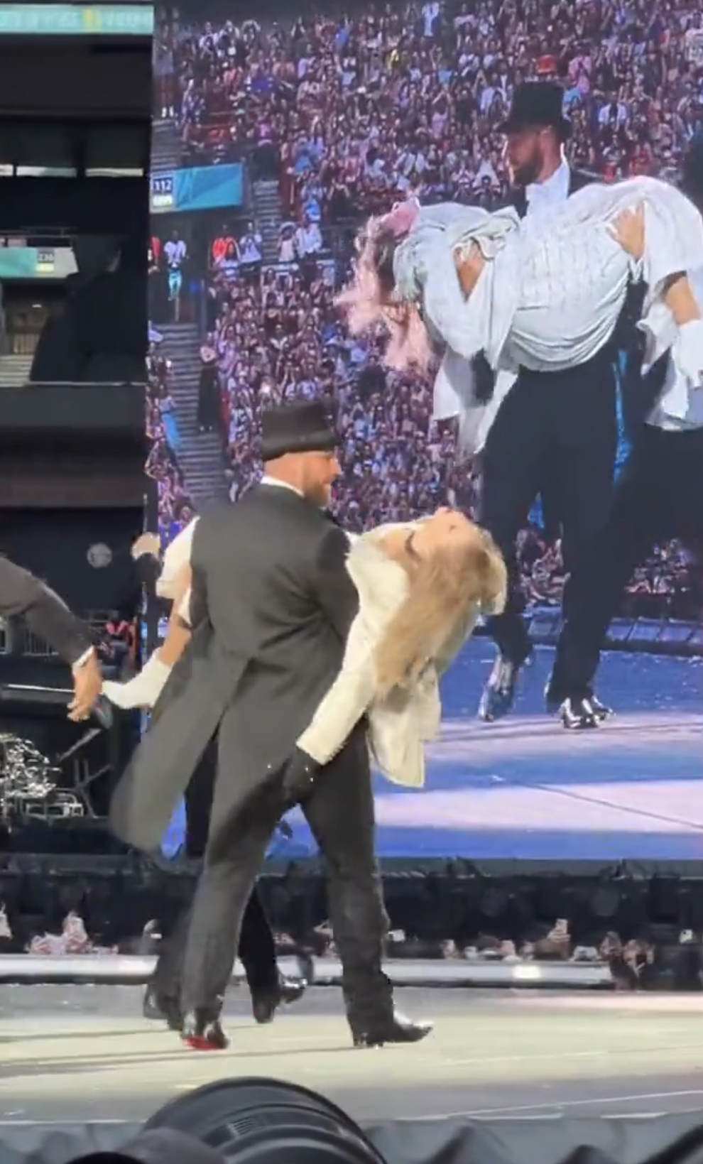 How Travis Kelce Ended Up On Stage At Taylor Swift Eras Tour