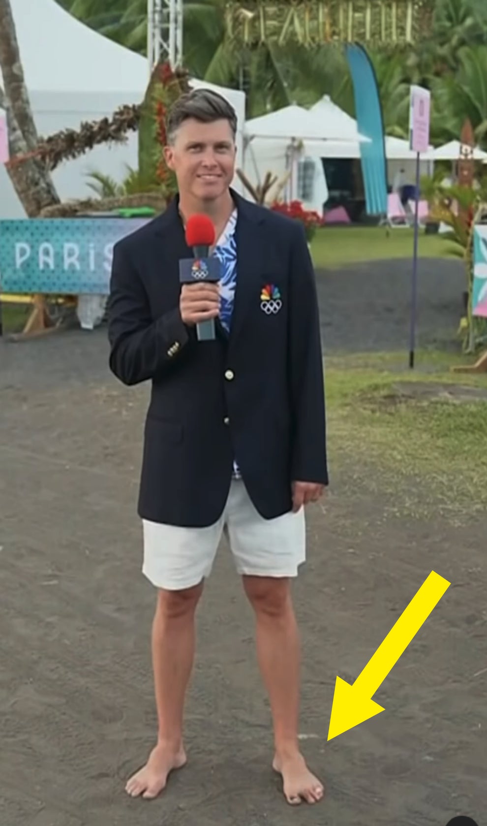 Colin Jost's 2024 Paris Olympic Games Foot Injury