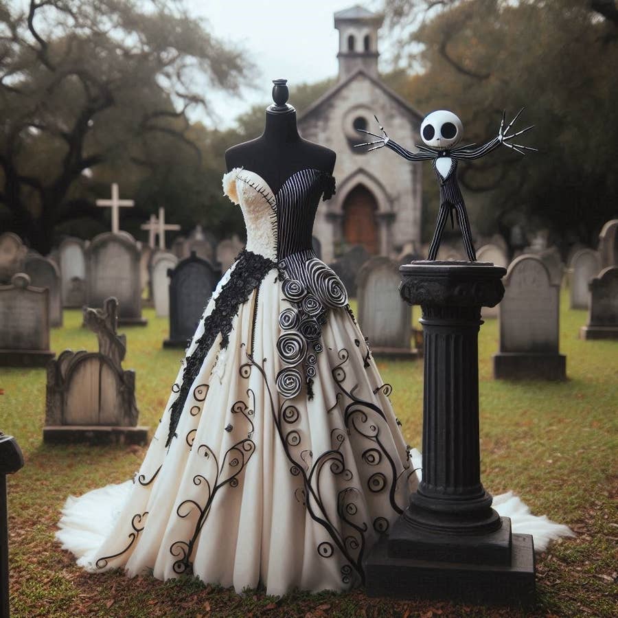 Jack skellington wedding dress 60 photos - Vianawedding.com