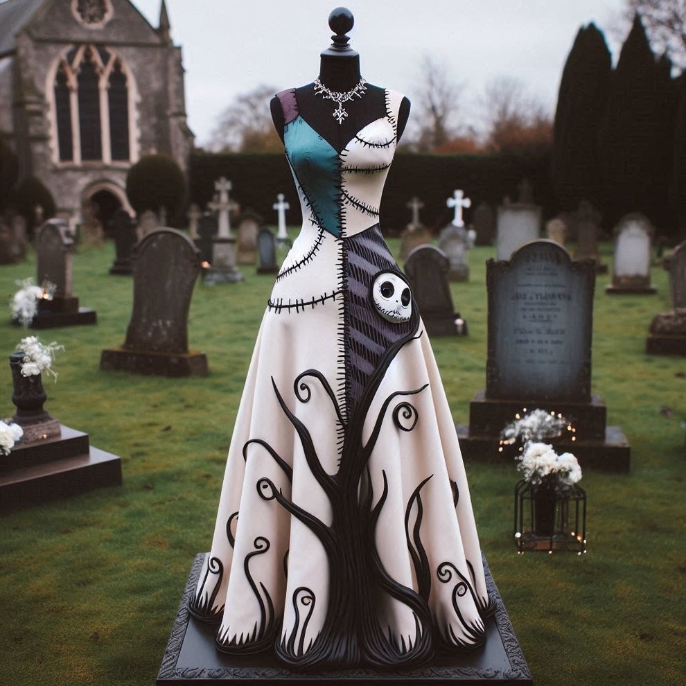 9 "Nightmare Before Christmas" AI-Created Bridal Gowns