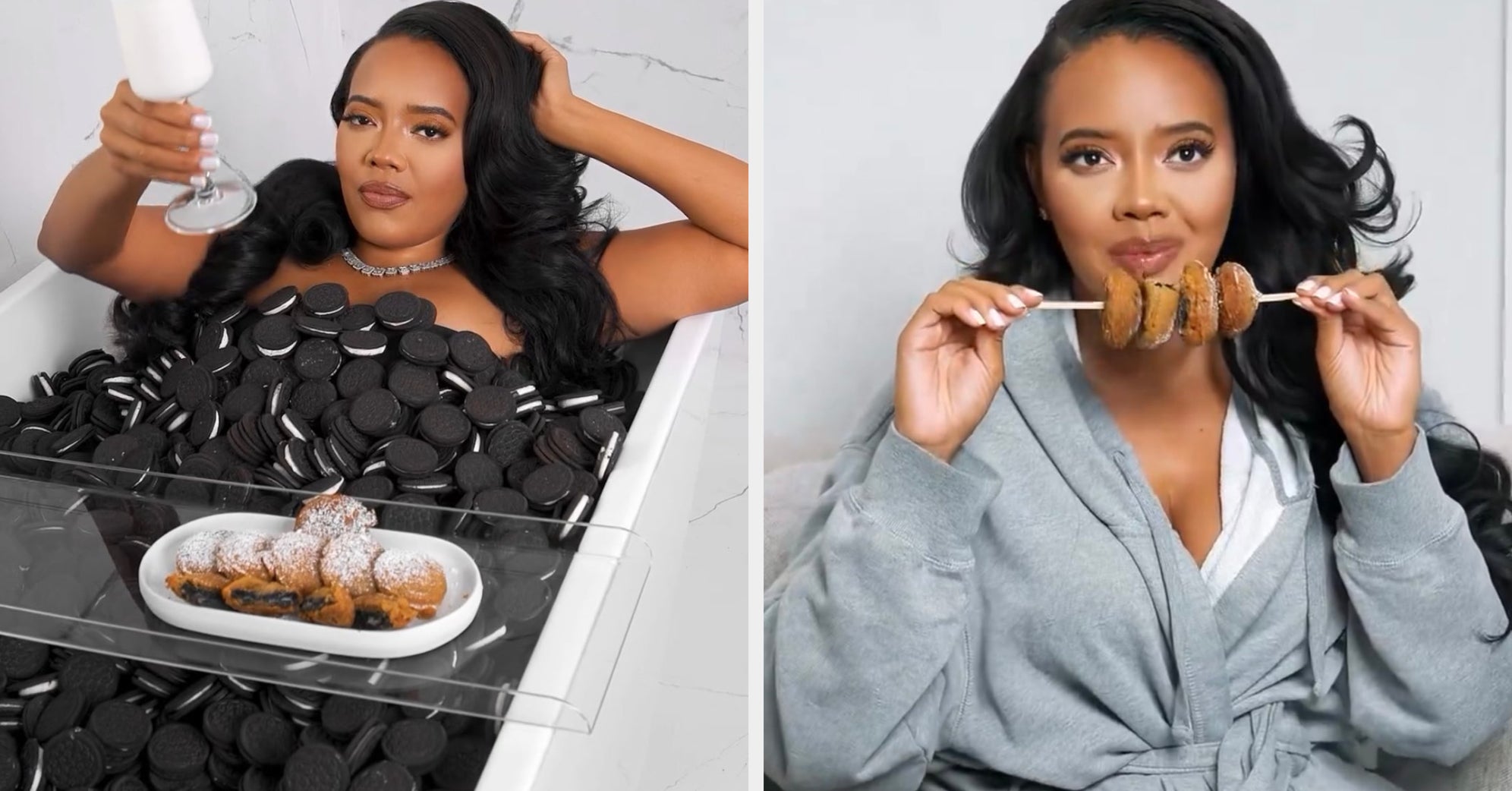 Angela Simmons Hops in Oreo-Filled Bath to Launch New Slutty Vegan Menu ...