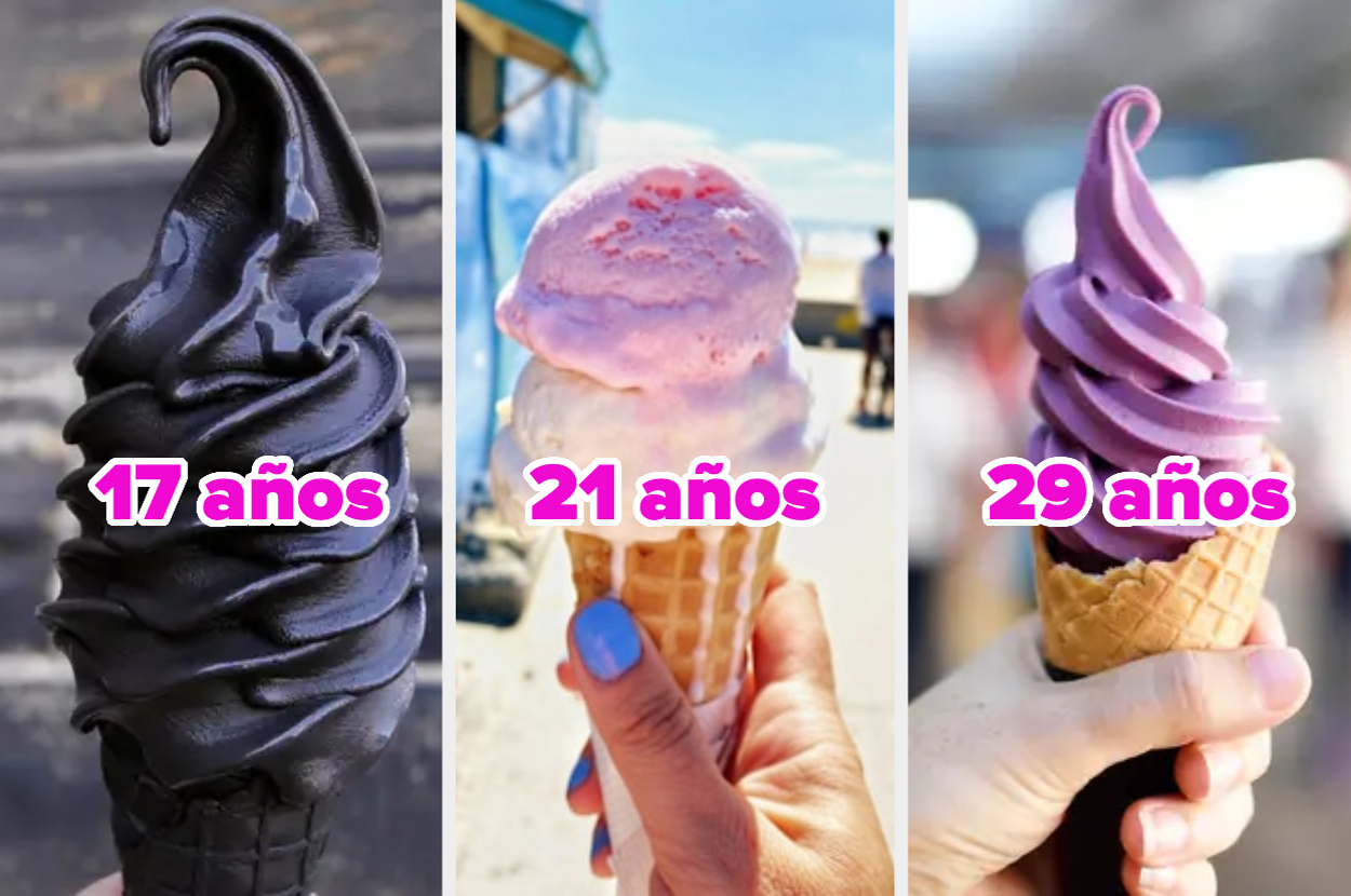 Elige un helado de cada color e intentaré adivinar cuál es tu edad mental
