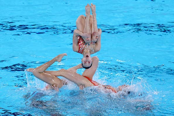 synchronized swimming coloring pages to print