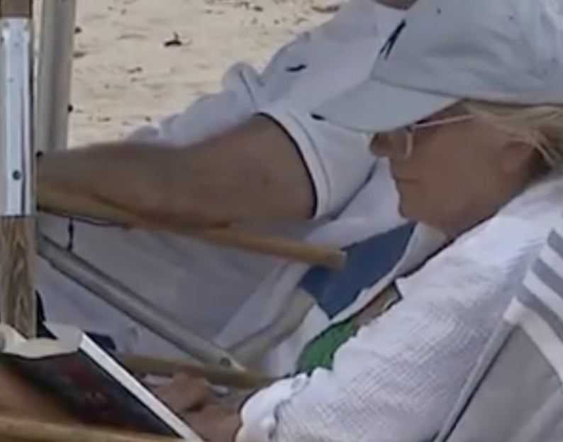 A Clip Of President Biden Sleeping On The Beach Is Going Viral