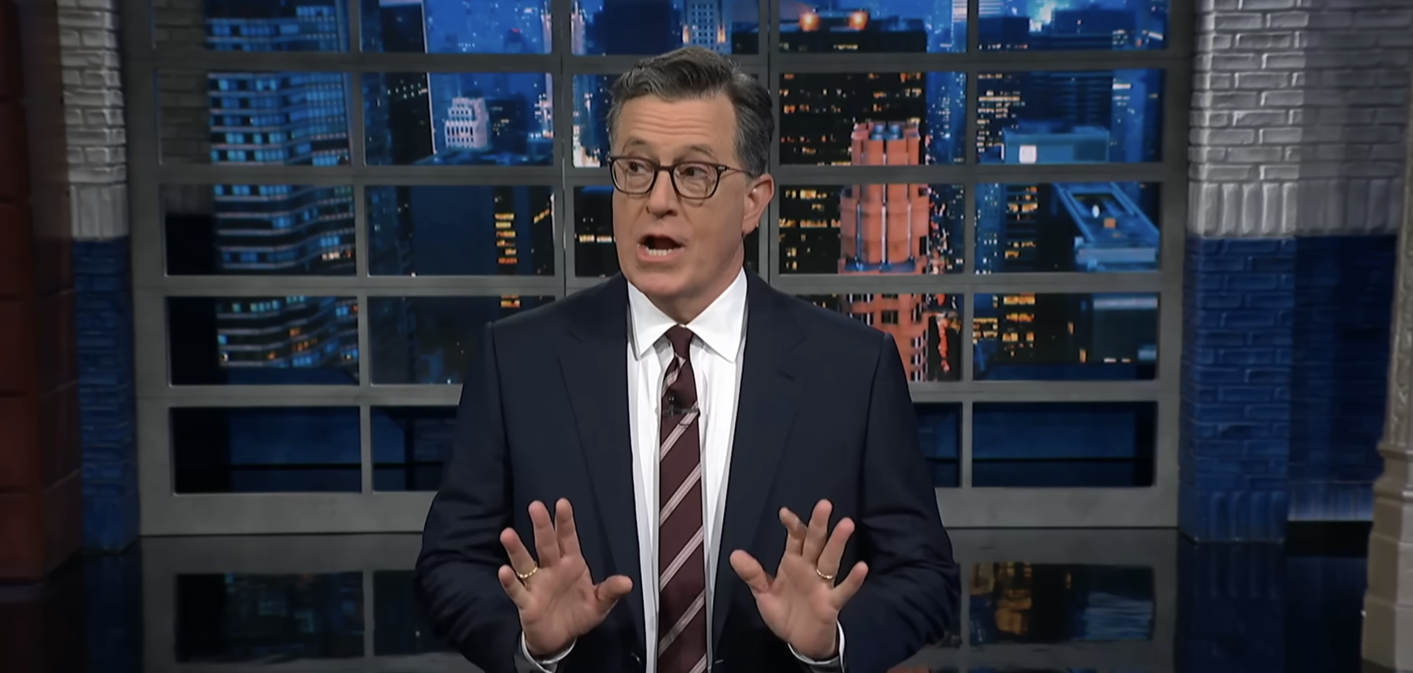 Stephen Colbert Roasts Donald Trump For Accidental Melania Trump Shade