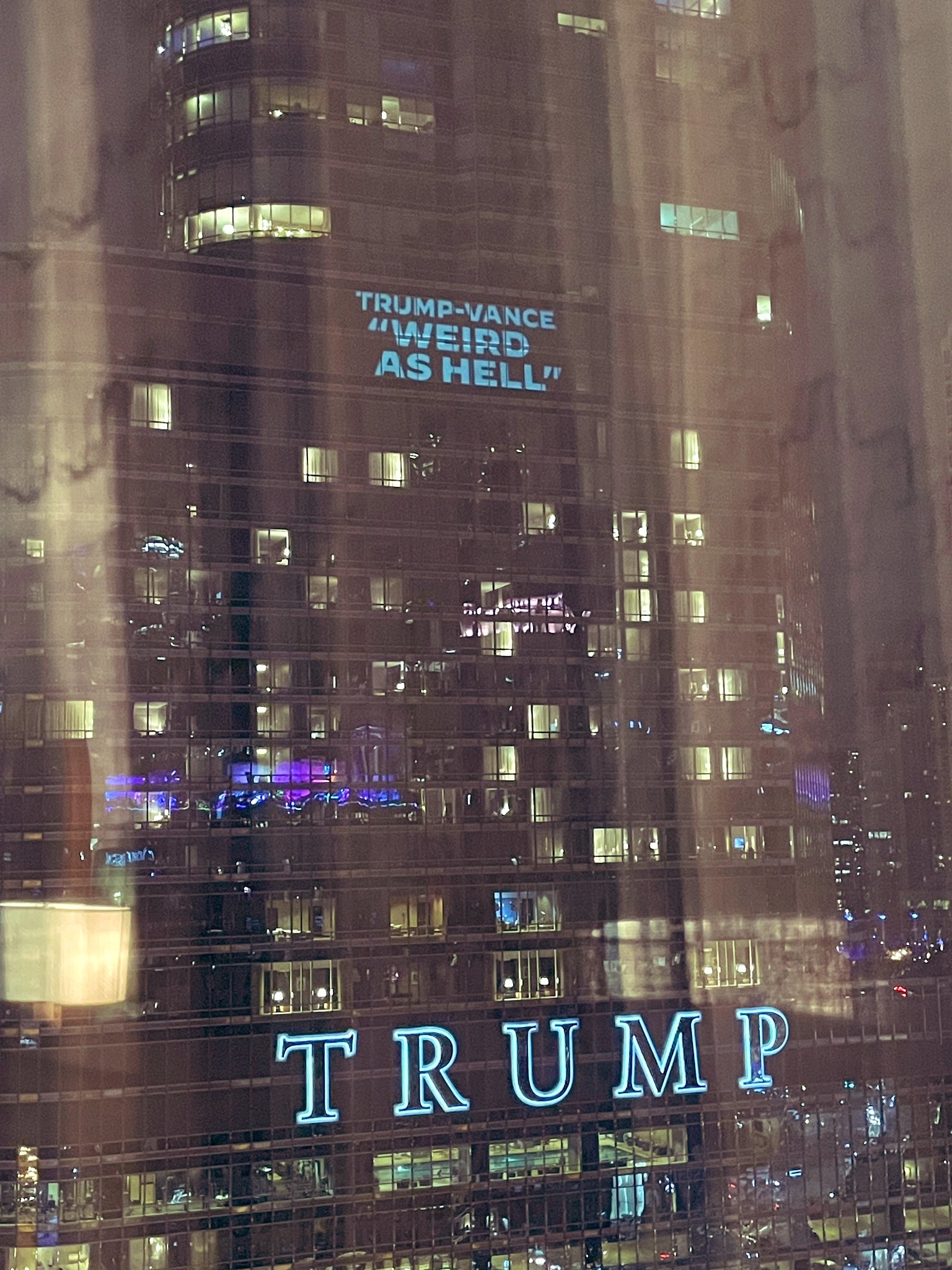 Democrats Are Trolling Donald Trump's Hotel In Chicago With Shady Messages