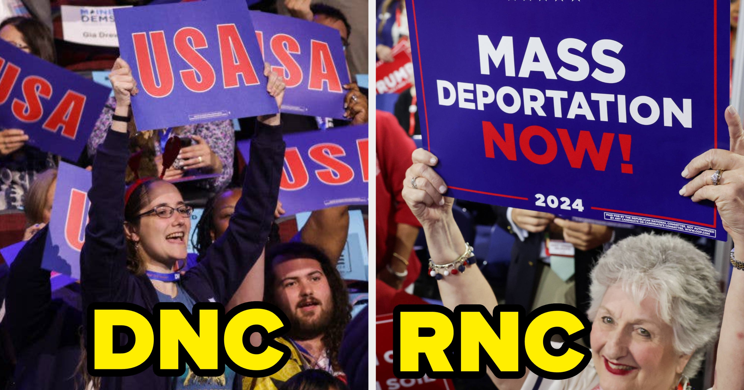 These Signs Show The Huge Difference Between The RNC And DNC