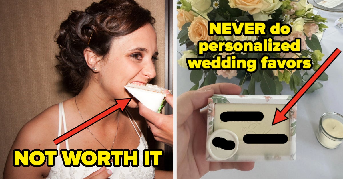 17 Wedding Experts Share Things Couples Shouldn't Buy