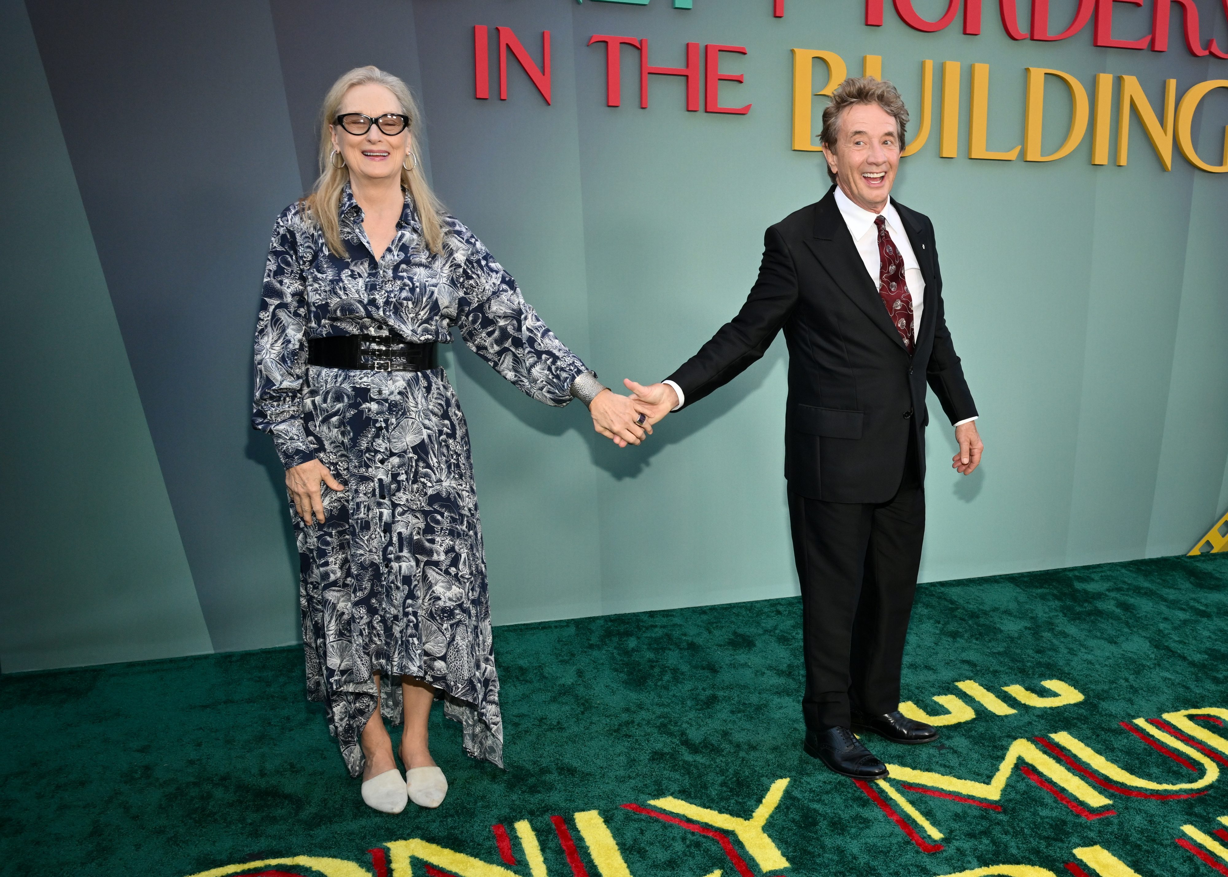 Meryl Streep, Martin Short Hold Hands At OMITB Premiere