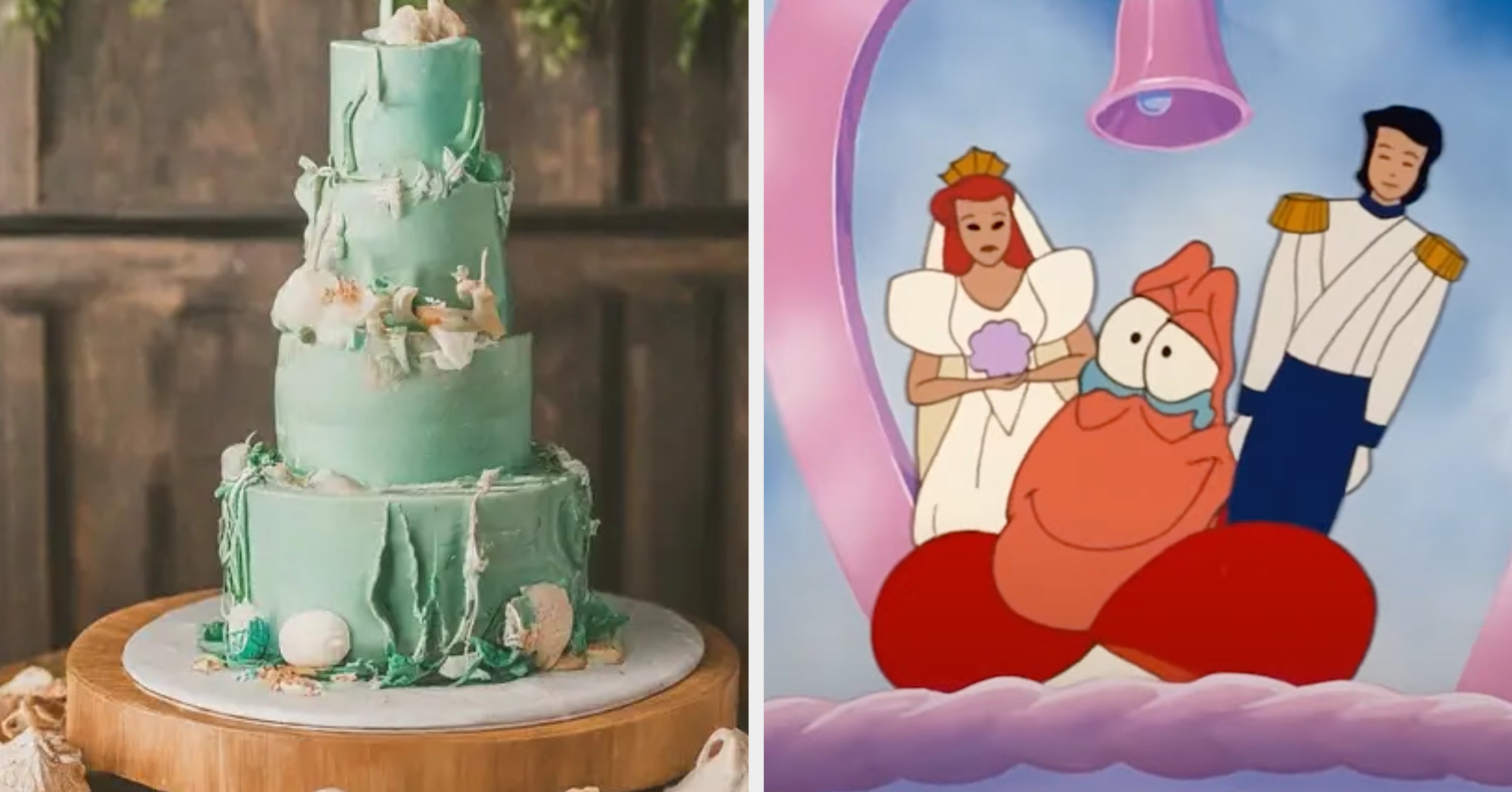 disney theme wedding cake