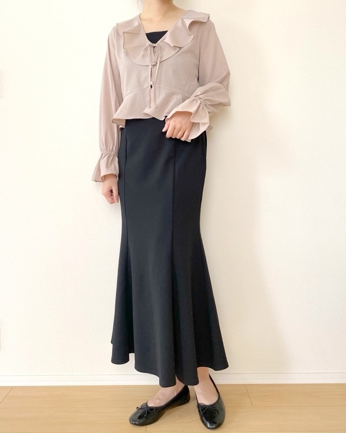 【GUセール品】2229円→590円に値下げ中！着るだけで華やかになる「高見えトップス」透け感やフリルがめっちゃかわいいの！《着用レビュー》