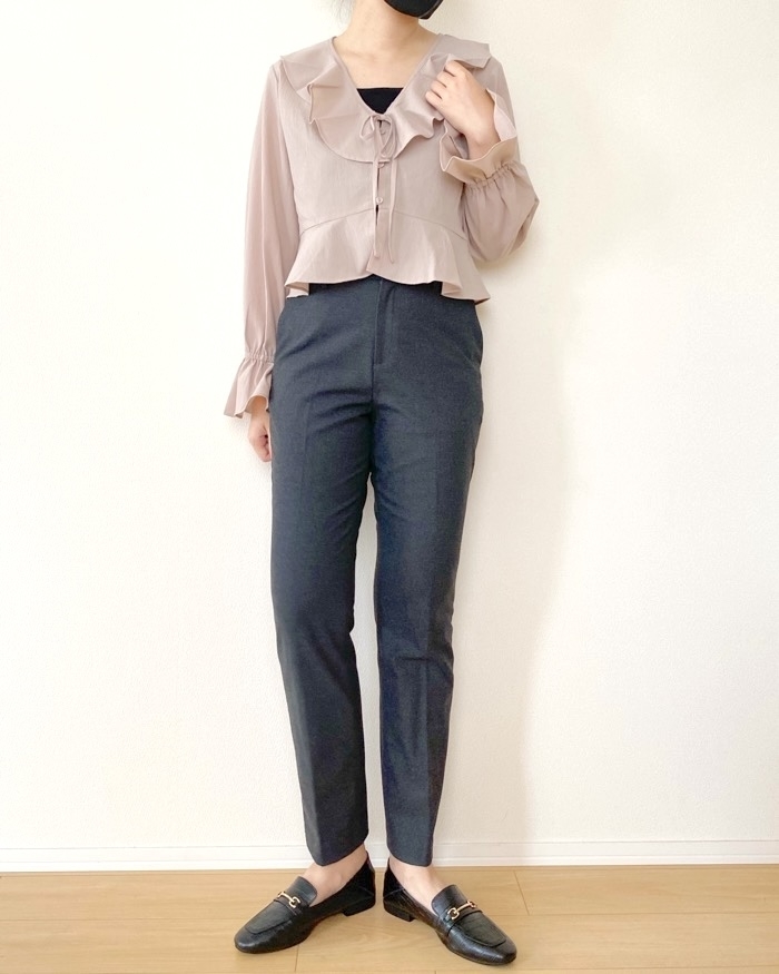 【GUセール品】2229円→590円に値下げ中！着るだけで華やかになる「高見えトップス」透け感やフリルがめっちゃかわいいの！《着用レビュー》