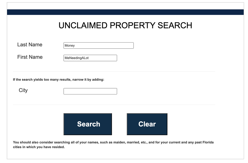 Search Your State's Unclaimed Property For Free Money