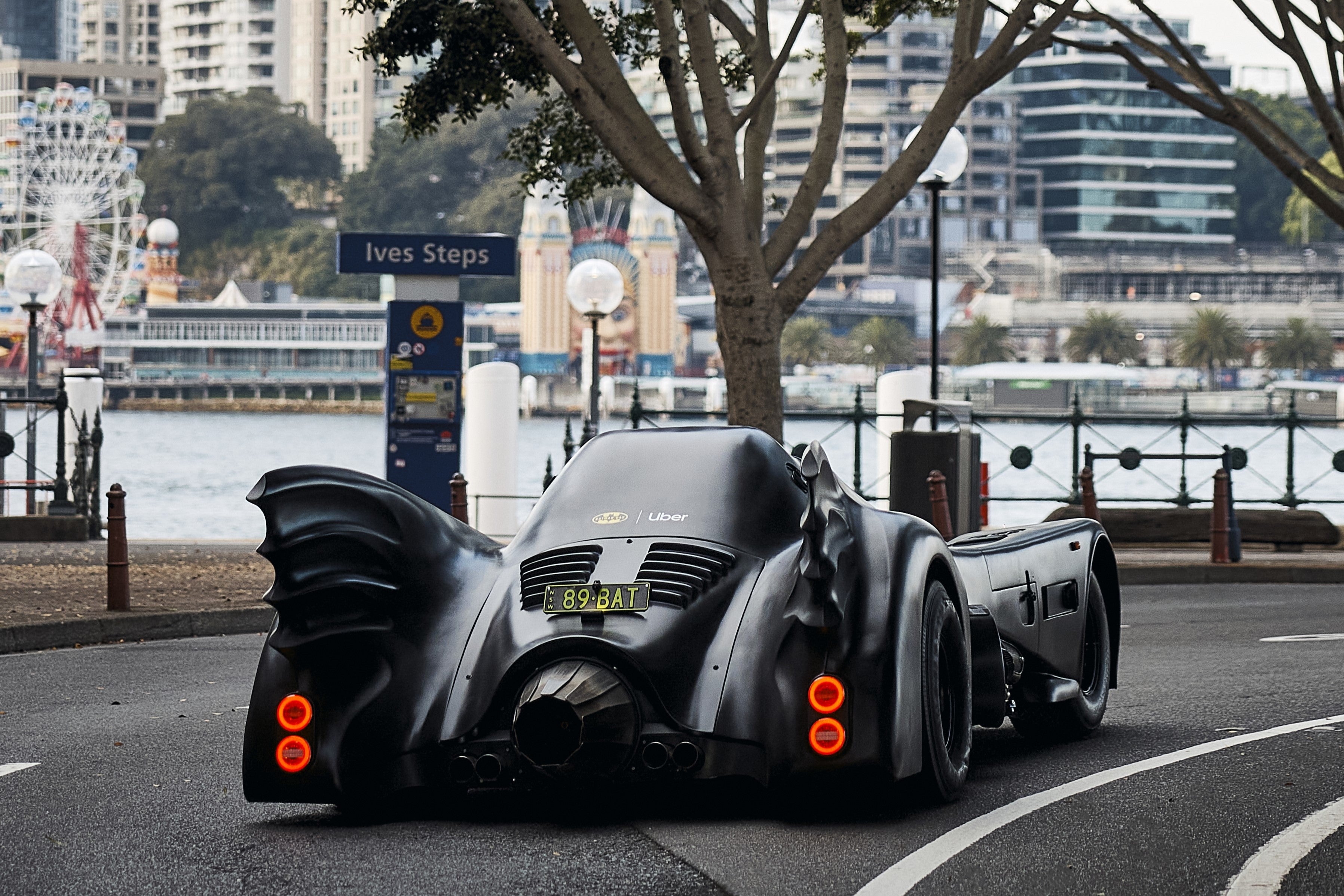 Sydney Transforms Into Nice Gotham With Batmobile OTW