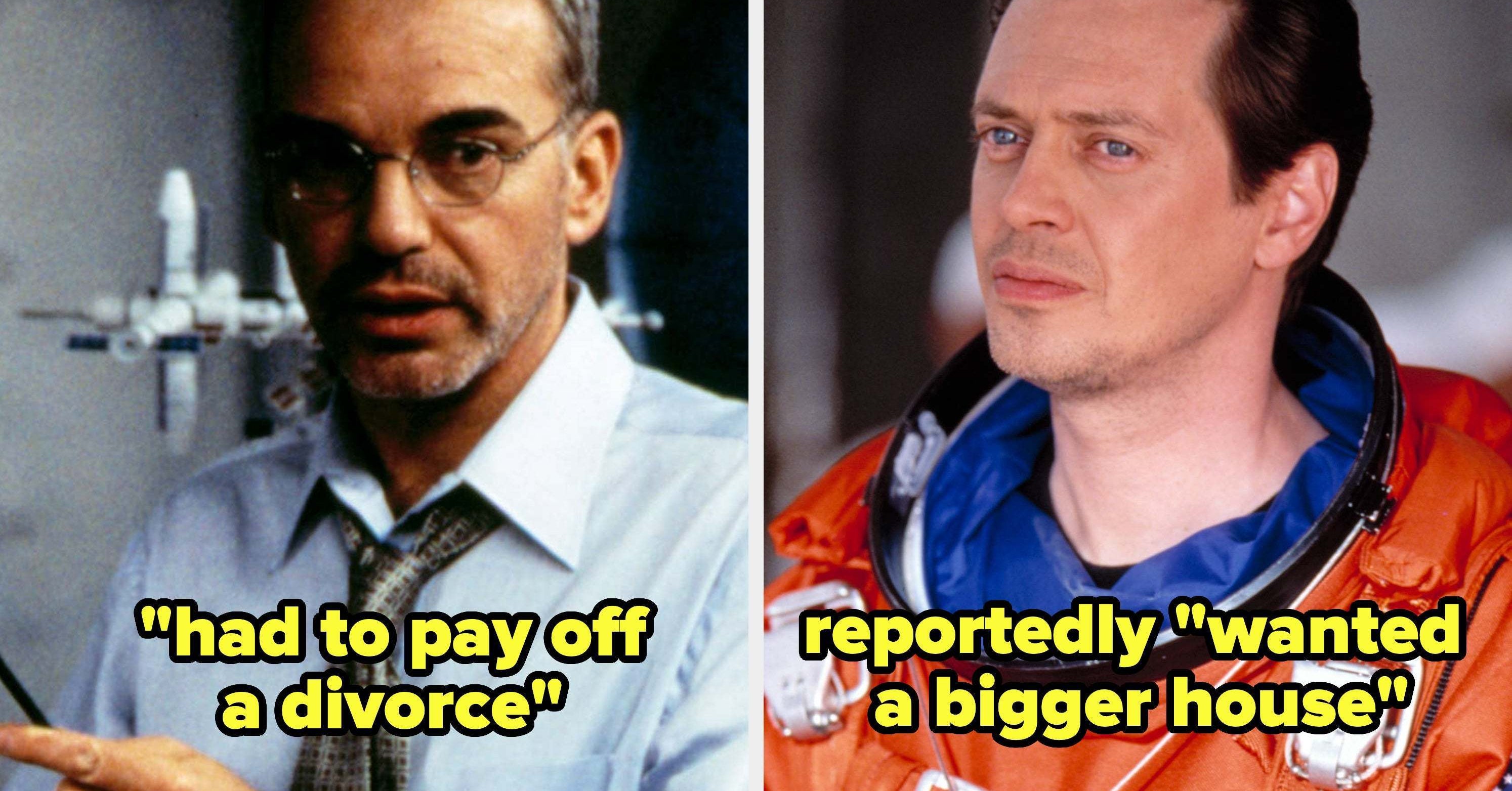 22 Actors Who Only Took A Role For The Money