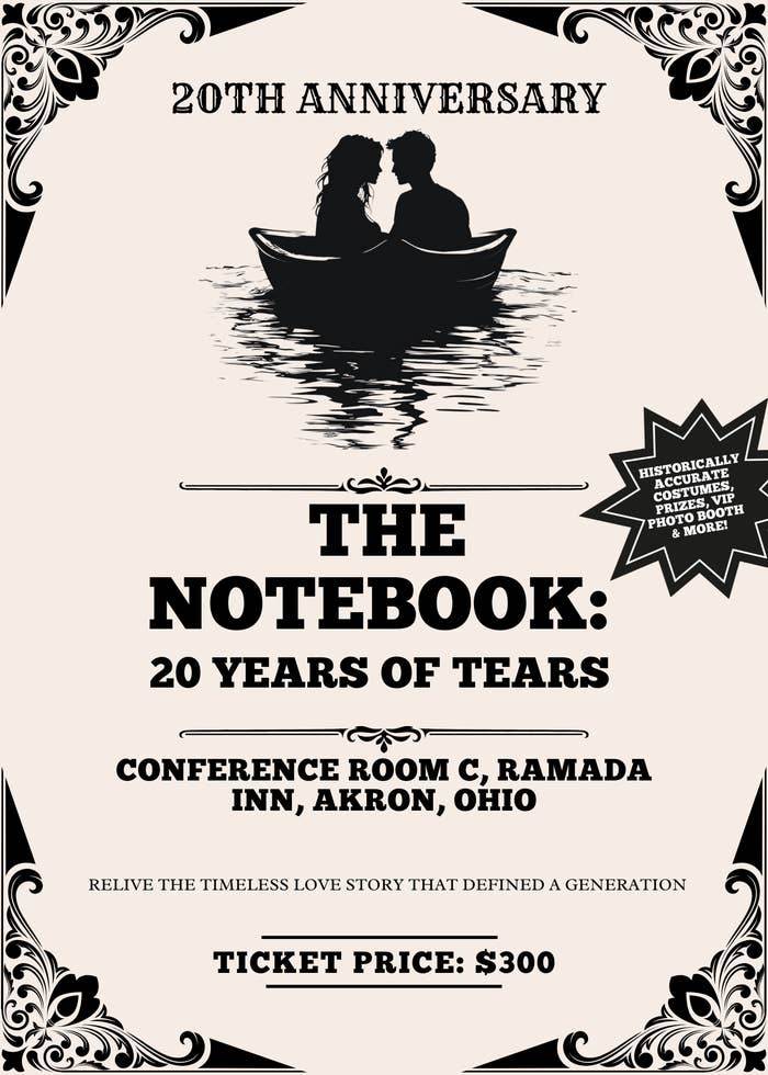 The Notebook 20th Anniversary Event's Bleak Photos Revealed
