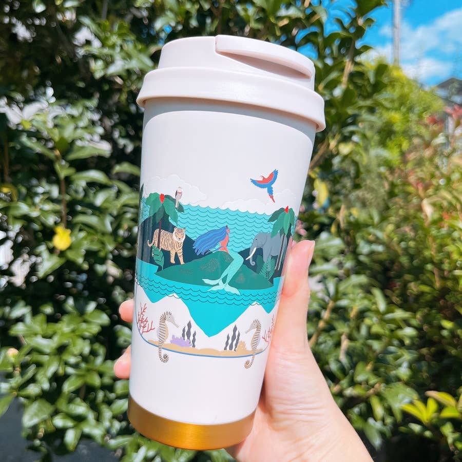 Starbucks ステンレス TOGOカップタンブラー ベージュ 355ml Amazon.co.jp: スタバ タンブラー ステンレス スターバックス ステンレス TOGOカップタンブラー ...