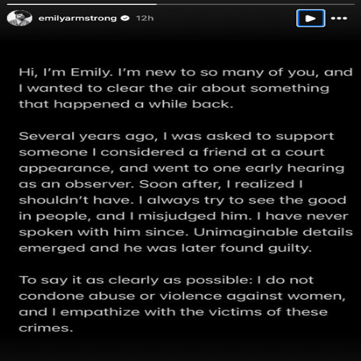 Linkin Park's Emily Armstrong Responds To Accusations