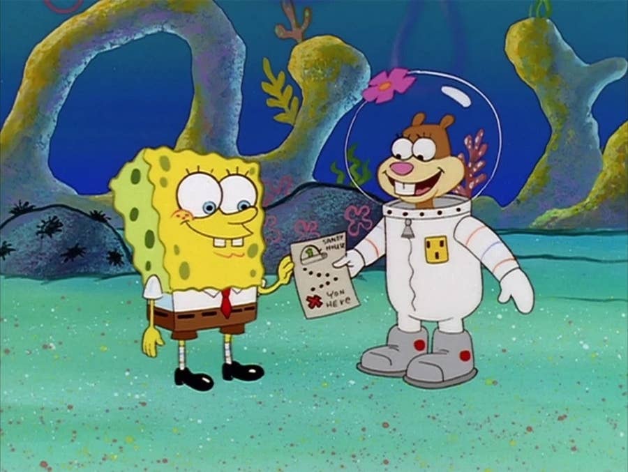 spongebob astronaut