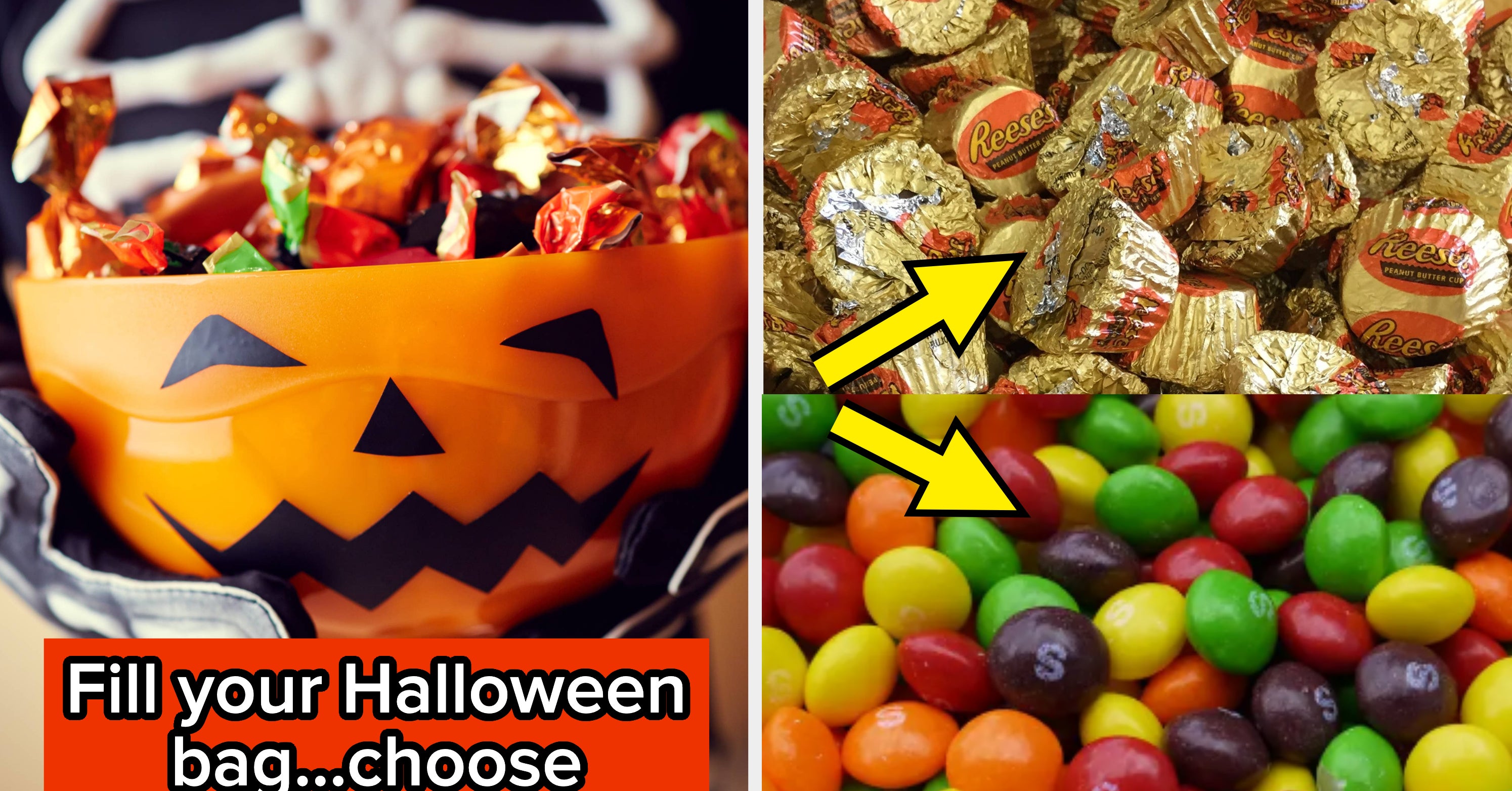 Choose Your One Halloween Candy From Each Bowl