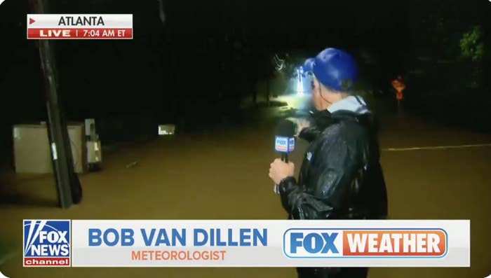 Hurricane Helene Flooding Leads To Weatherman Rescue