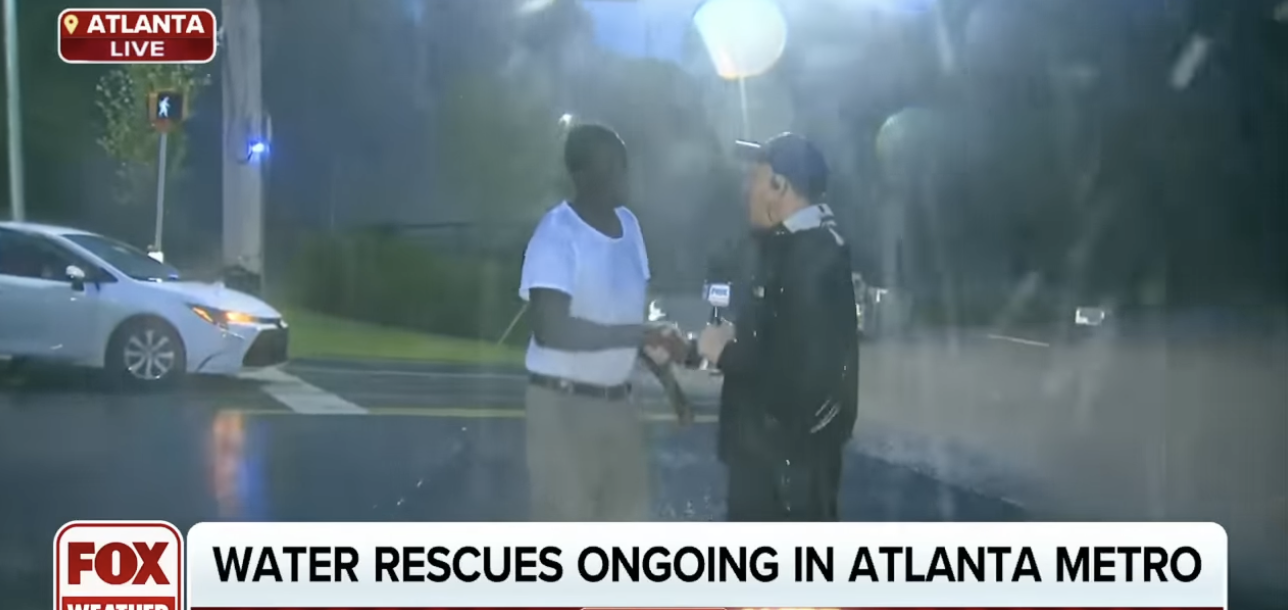 Hurricane Helene Flooding Leads To Weatherman Rescue