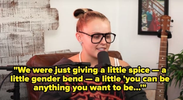 JoJo Siwa Compares Fake Bulge To Harry Styles Vogue Dress