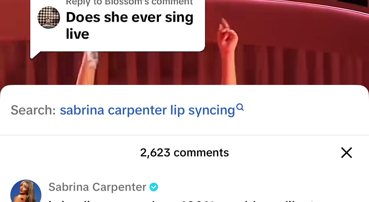 Sabrina Carpenter Claps Back At Lip Syncing Accusations